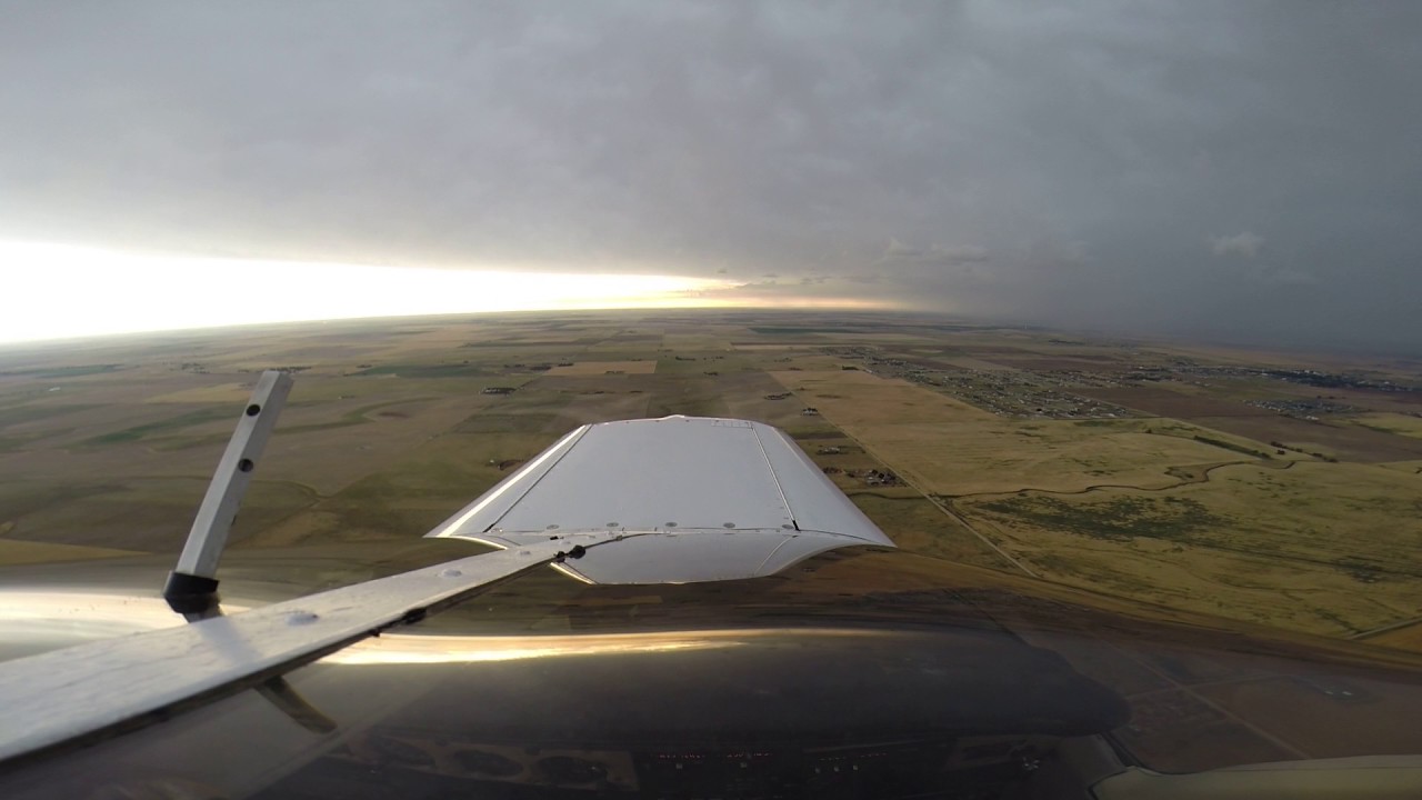 Front Range Airport (KFTG) departure in light rain - YouTube