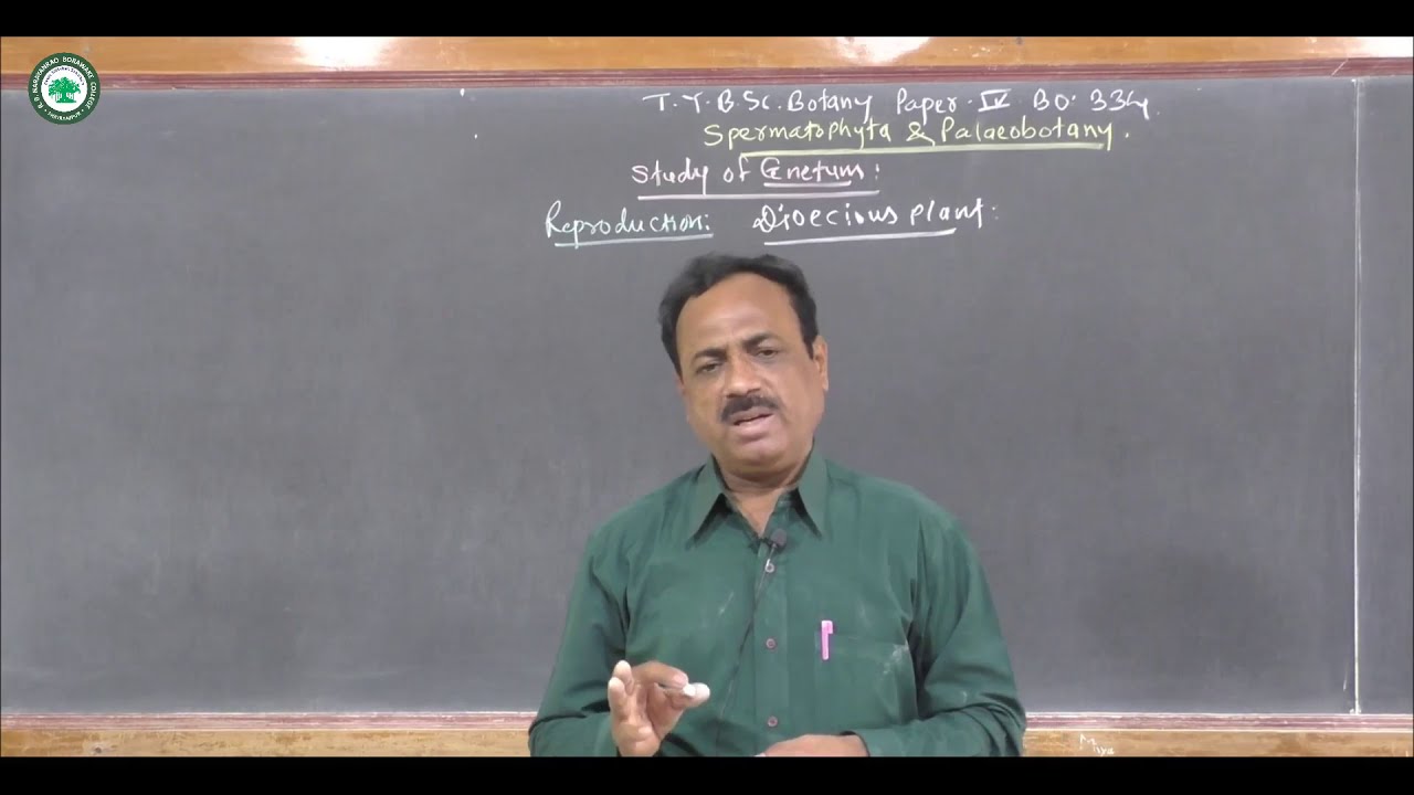 T.Y.B.Sc.(Spermatophyta & Paleobotany) || Topic: Study of Genetum || By ...