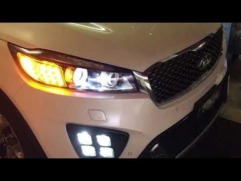 Kia Sorento headlight exled - YouTube