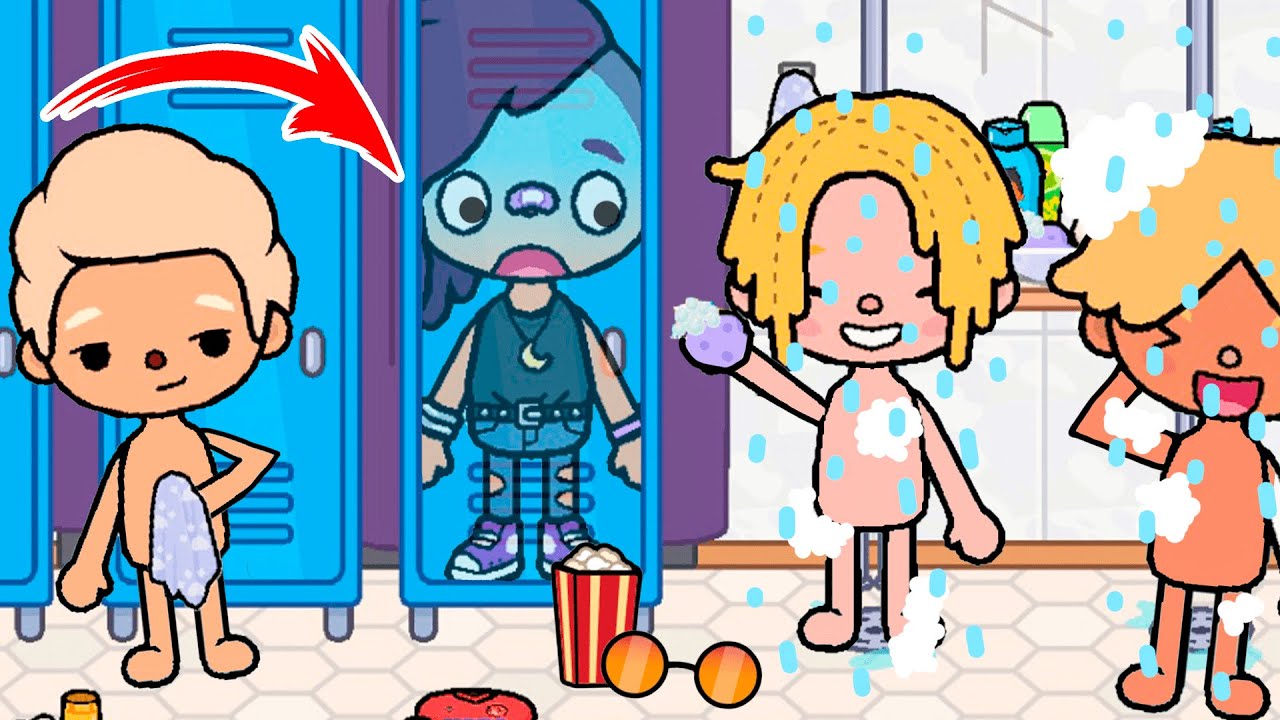 I'm Stuck in the Boys Shower 😱😳/ Toca Life Story | Toca Boca Love - YouTube