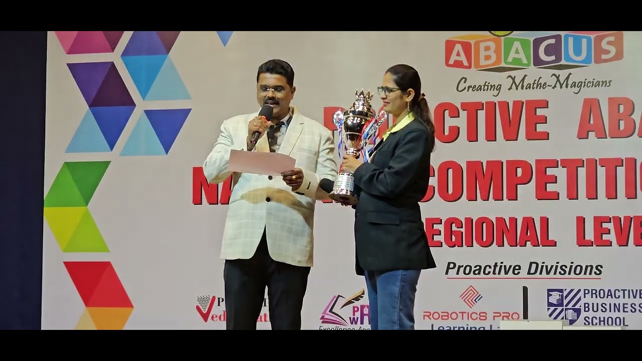 Math-Magician winner🏆 | Proactive abacus | competition | #abacus # ...