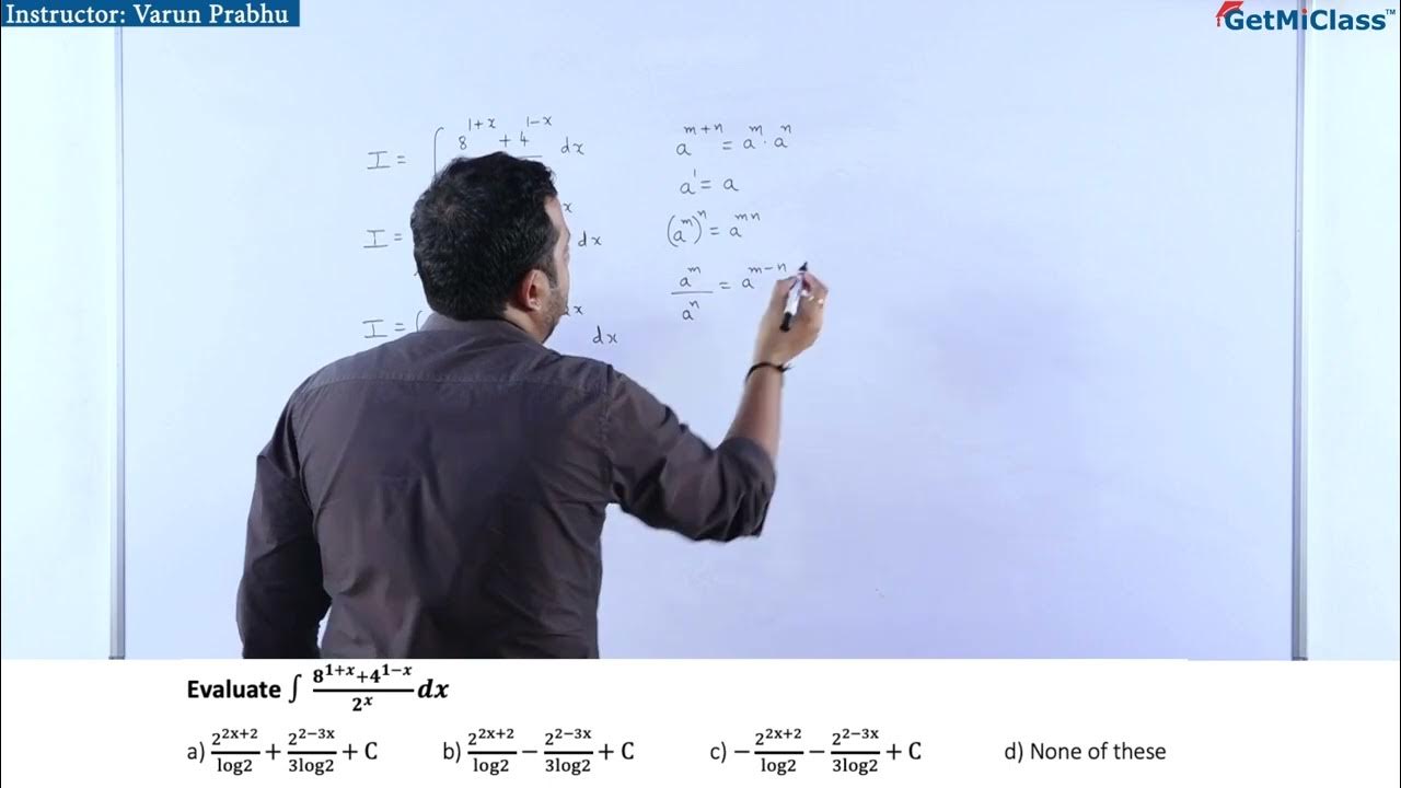 Math Problem Logarithm Properties KCET 12th Mathematics Integral Calculus - YouTube
