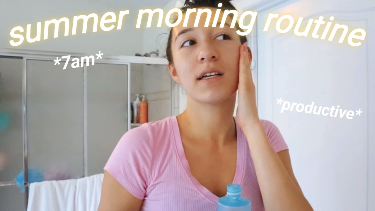 7am summer morning routine 2024! *productive* - YouTube