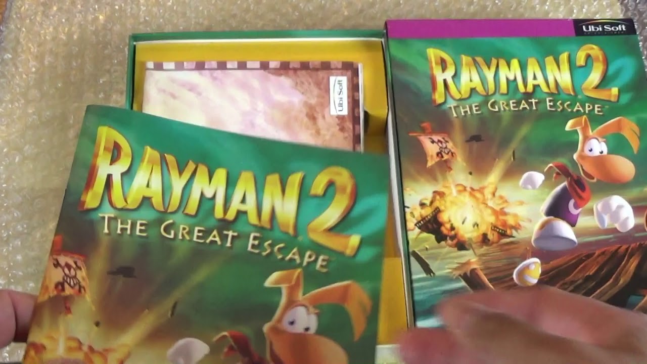 Unboxing Rayman 2 The Great Escape PC Game - YouTube