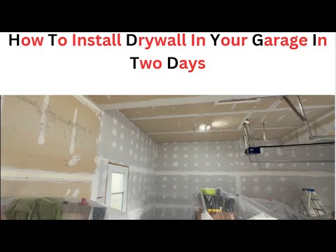 how to finish my Garage Drywall Installation: Step-by-Step Guide for ...