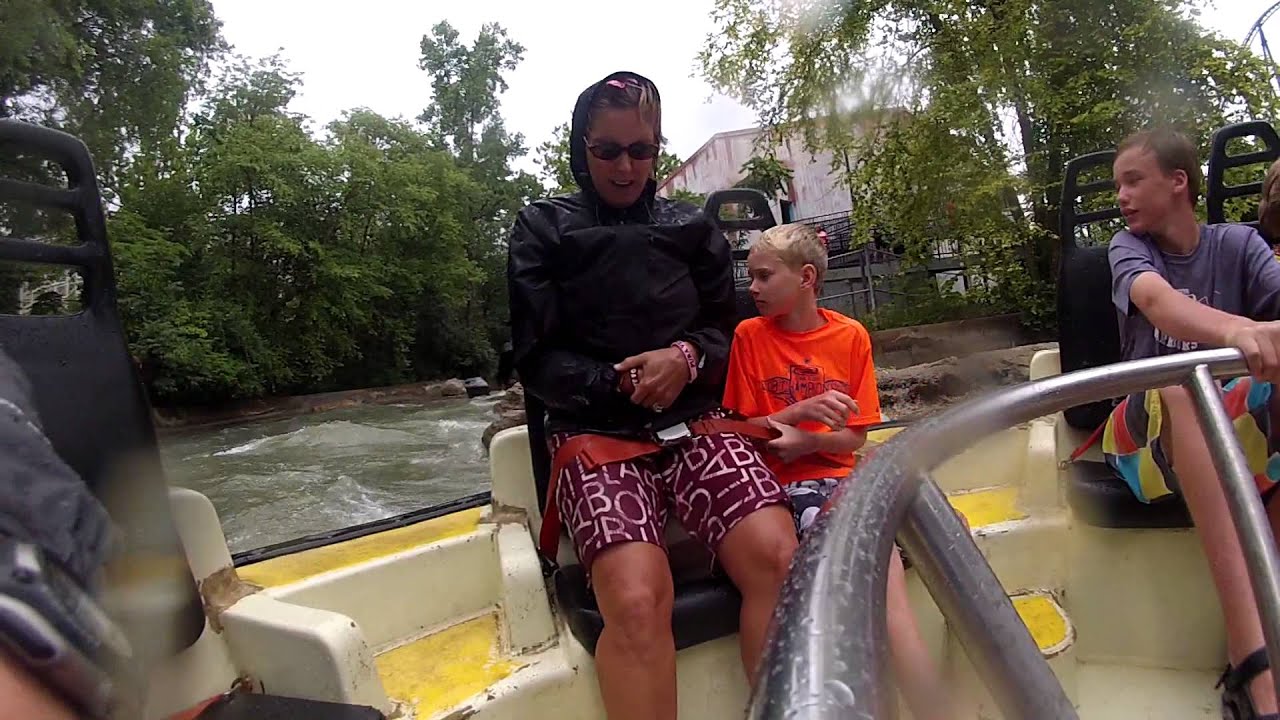 Six Flags Raging River Ride - YouTube