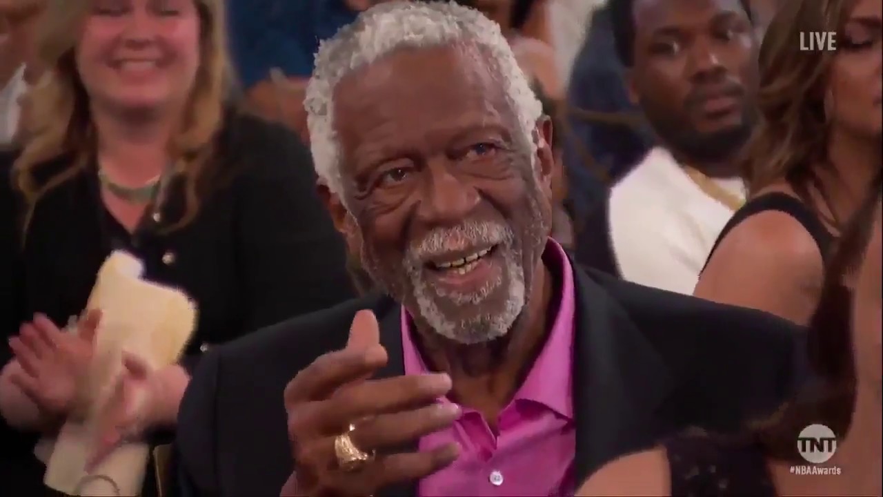 Bill Russell sticks the Middle Finger at Charles Barkley! - YouTube