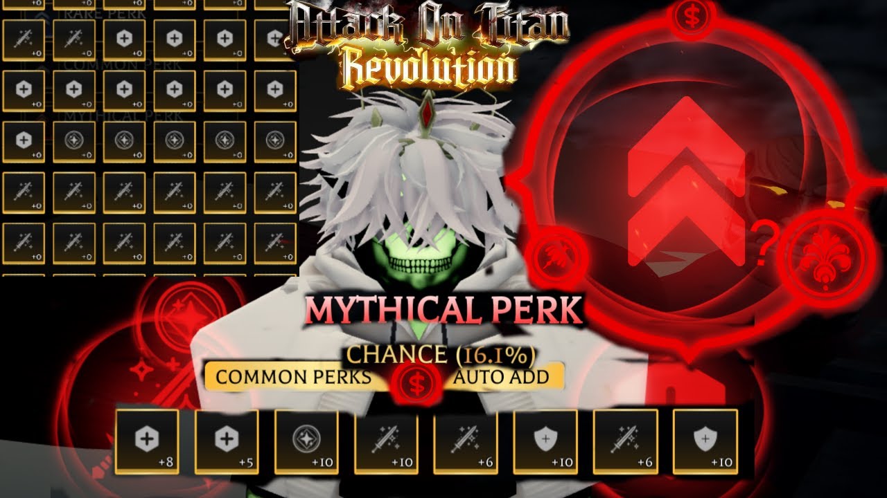 Crafting Mythical Perks With All My Legendarys In AoT:Revolution - YouTube