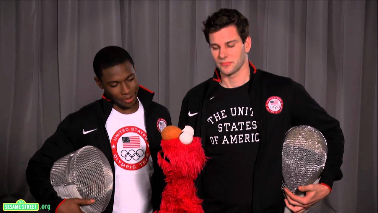 Sesame Street:Elmo and Team USA Fencers Tim Morehouse and Daryl Homer ...