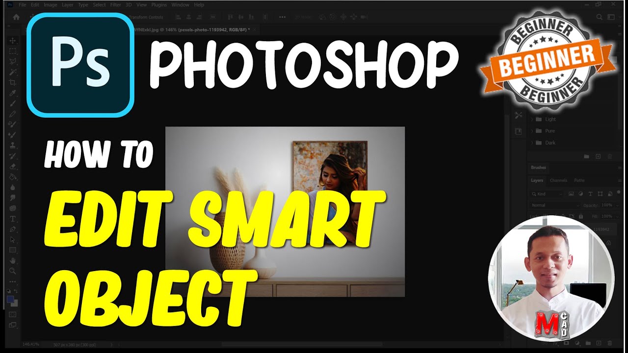 Photoshop How To Edit Smart Object - YouTube