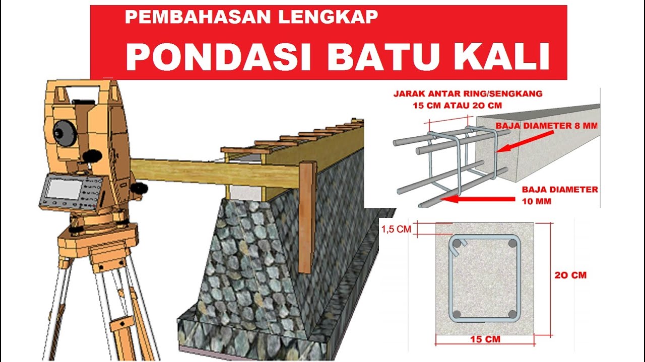 PONDASI BATU KALI - YouTube