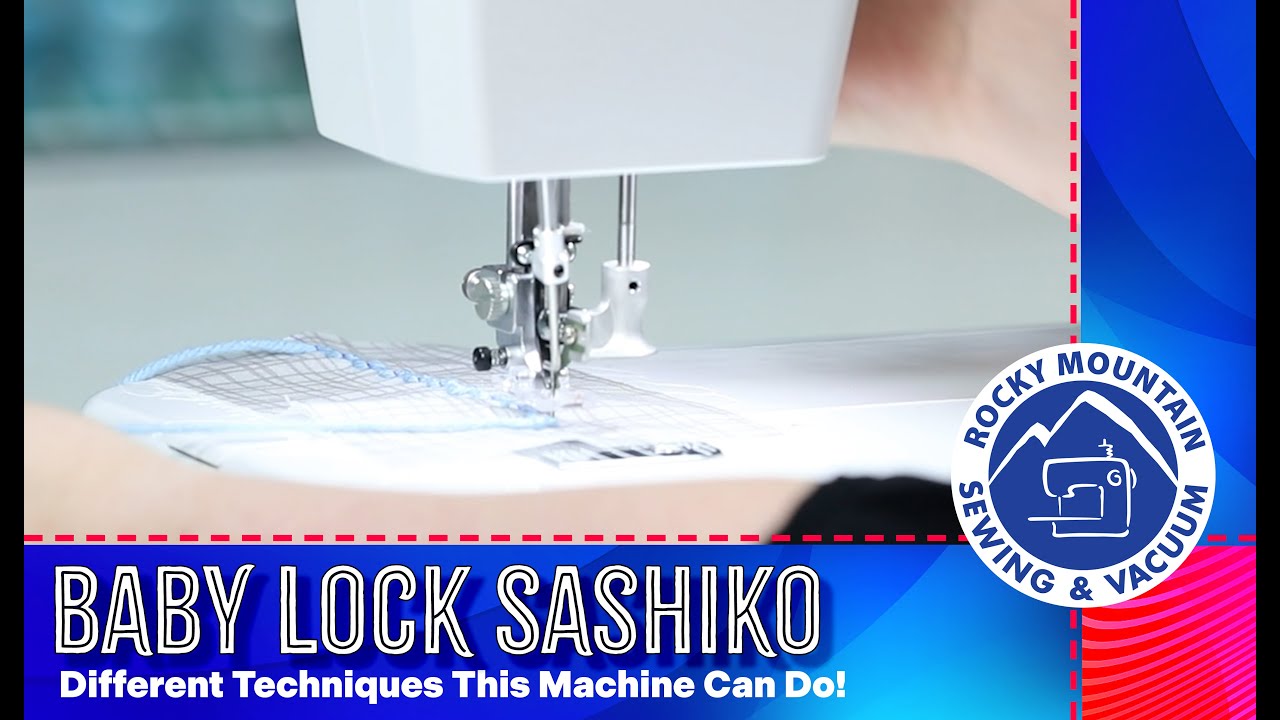 Different Techniques on the Baby Lock Sashiko Machine - YouTube