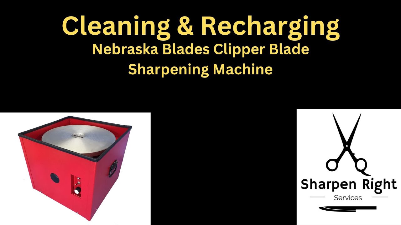 Cleaning and Recharging the Nebraska Blades Clipper Blade Sharpening ...