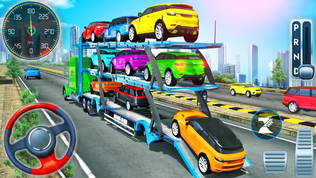 Car Transporter Truck Driving Simulator - Cargo Transport Multistory ...
