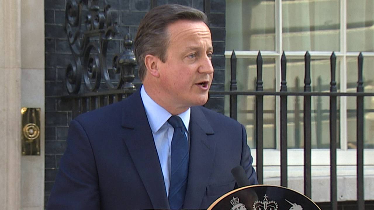 British PM David Cameron resigns after Brexit vote - YouTube