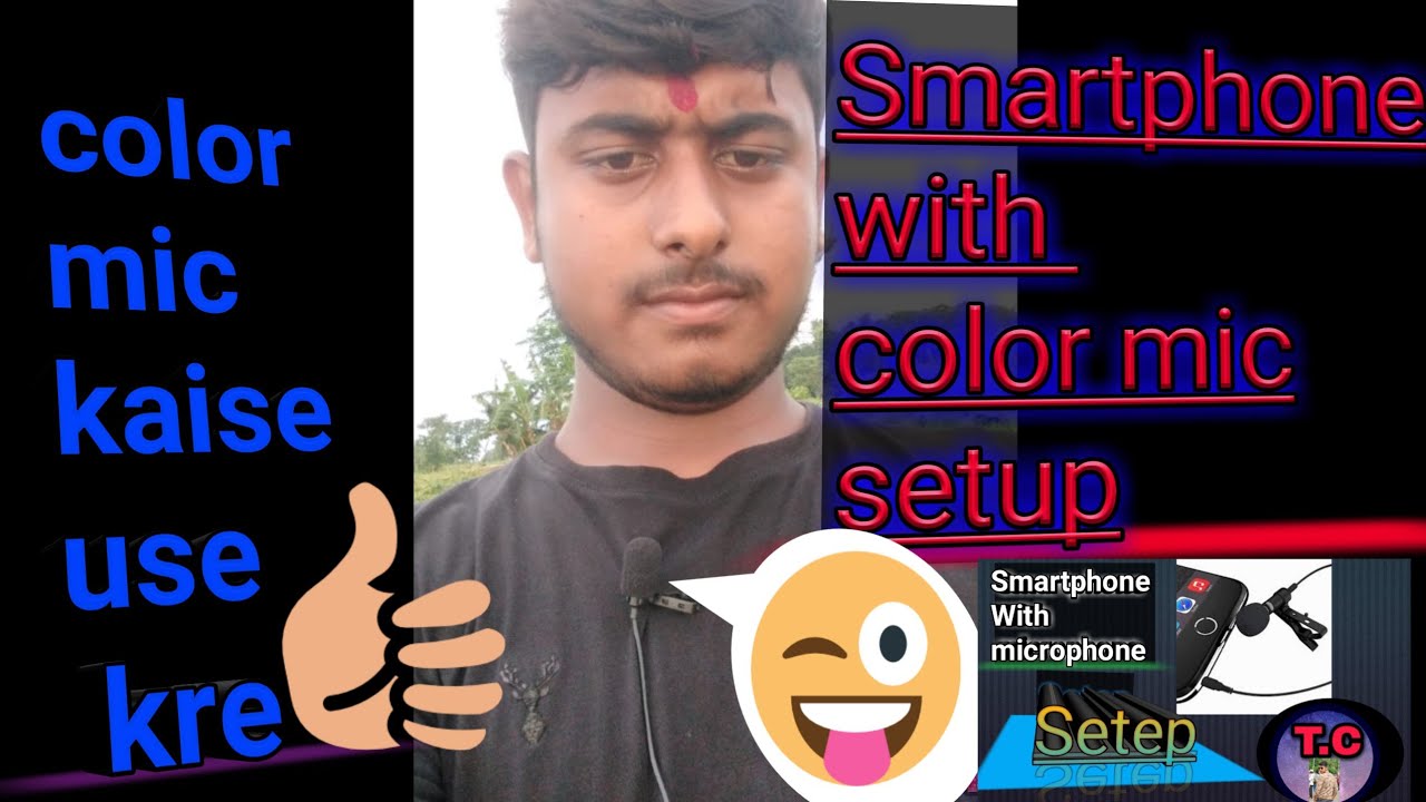 Color mic ko kaise set kre smartphone mai. How to setup color mic with ...