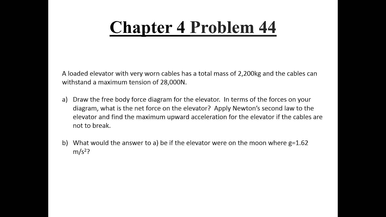 chapter 4 problem 44 - YouTube
