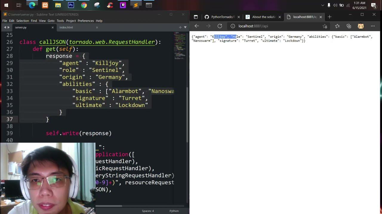 How to Setup Python Tornado - Backend Server - YouTube