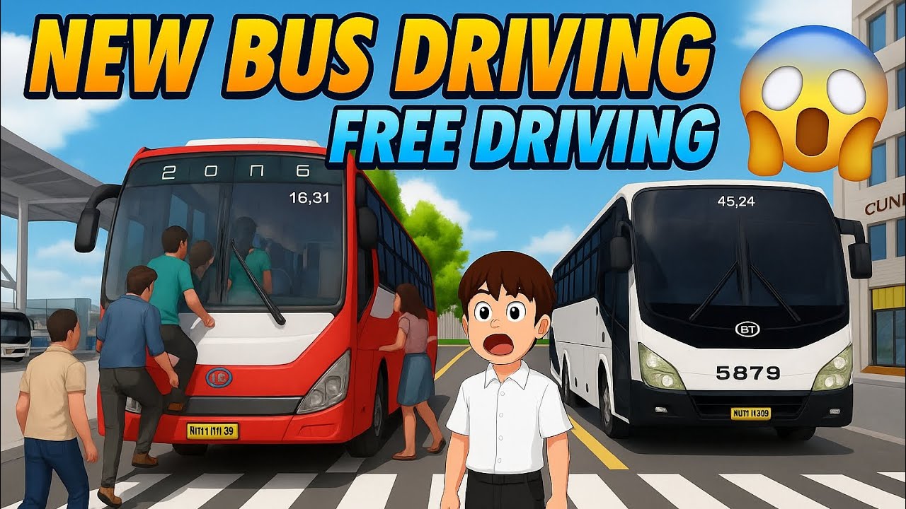 🚍😱 Everyone’s Jumping Into the Bus! | 3D Driving Class - FREE DRIVING ...