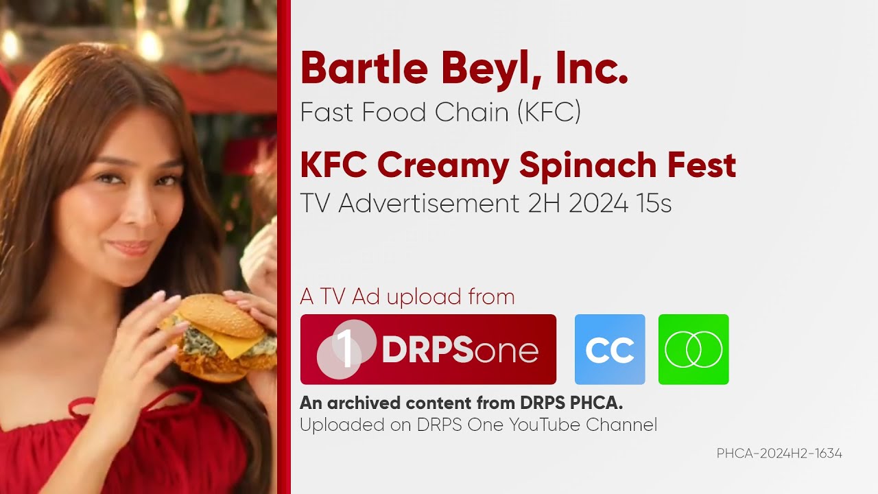 KFC Creamy Spinach Fest TV Ad 2H 2024 15s (Philippines) [CC/ST] - YouTube