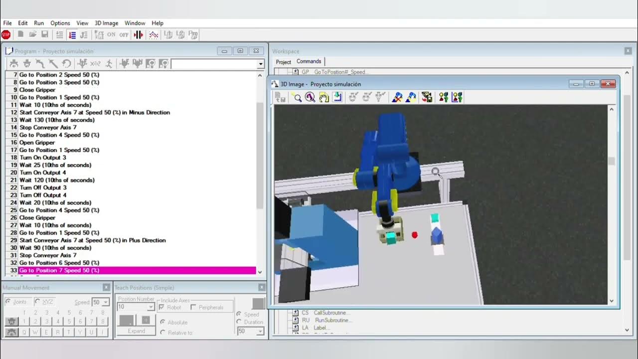 Simulación Robocell-Control de Sistemas Roboticos - YouTube