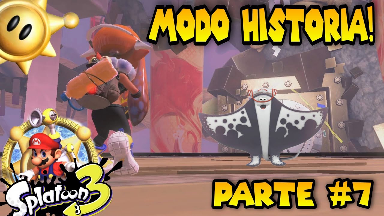 REFERENCIA BRUTAL A MARIO SUNSHINE EN SPLATOON 3! Modo Historia Parte 7 ...