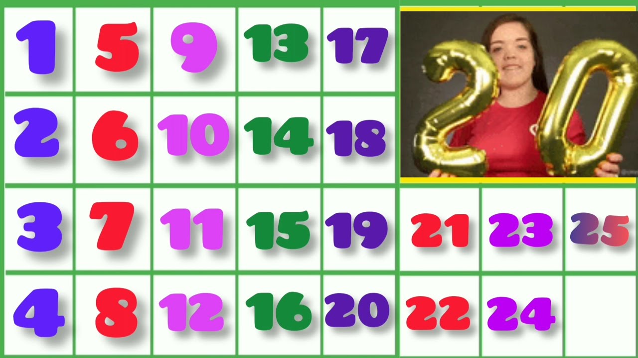 Number band 1-25 in G major | Number Band 1 to 25 | counting | in g ...