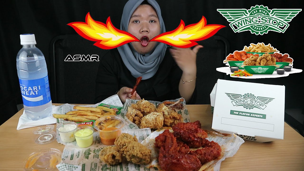 PARTY WINGSTOP = KENYANG HOT | ASMR - YouTube