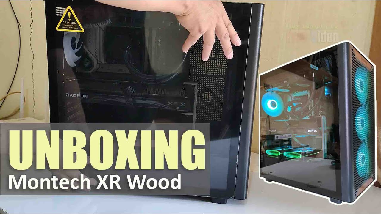 ATX Gaming PC Build | Montech XR Wood Black - YouTube