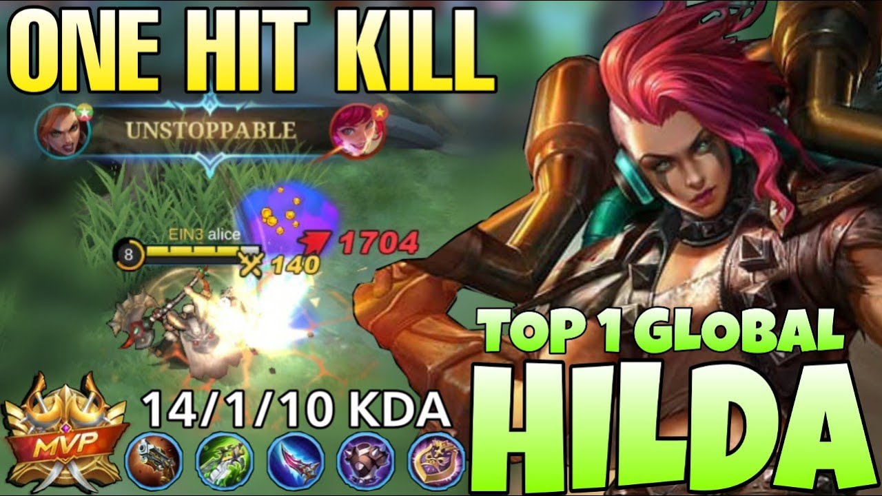 HILDA ONE HIT BUILD! HILDA BEST BUILD 2022 | TOP 1 GLOBAL GAMEPLAY ...