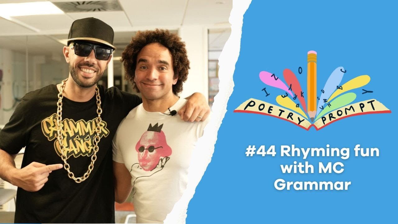 Poetry Prompts #44: Rhyming fun with MC Grammar - YouTube