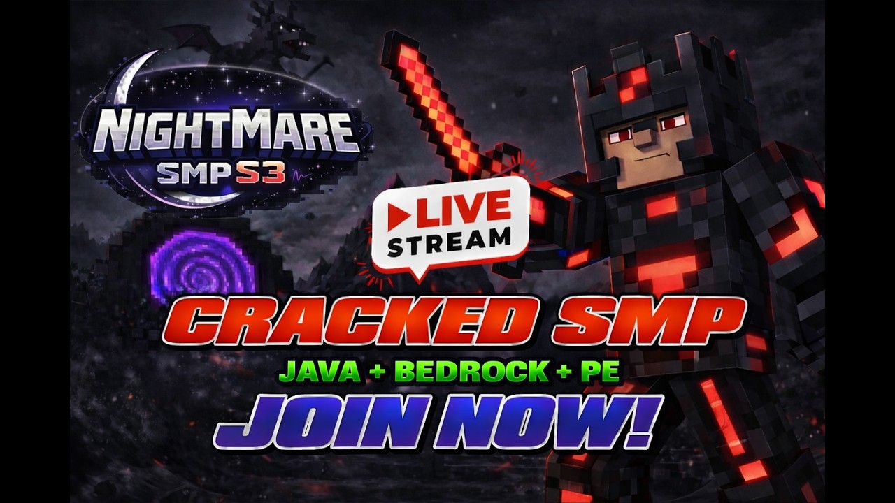 Live Minecraft Playing With Viewers || Java + Bedrock || Nightmare SMP ...