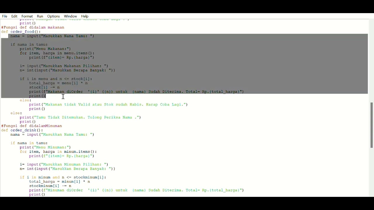 Pemograman Sederhana menggunakan python ( Program daftar untuk tamu ke dalam hotel) UAS ...