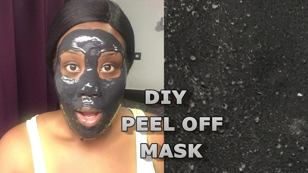 DIY Blackhead Peel Off Mask 😱 - YouTube