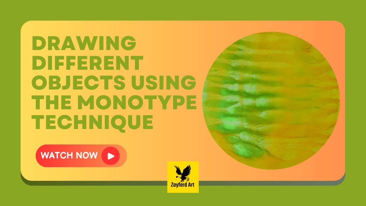 #shorts Drawing different objects using the monotype technique # ...