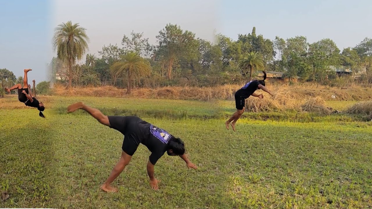 Flip practice on ground Flipping Scenes - YouTube