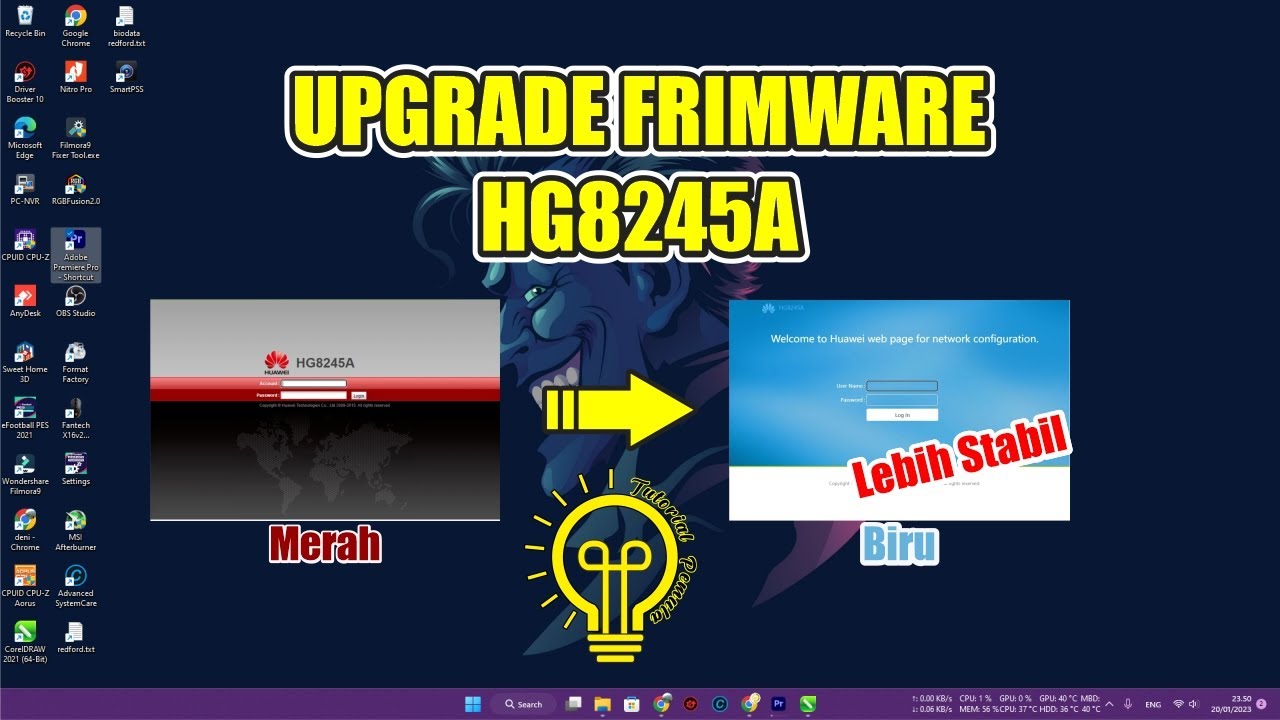 Upgrade Modem Huawei HG8545A Dari Frimware Lama (merah) ke Frimware ...