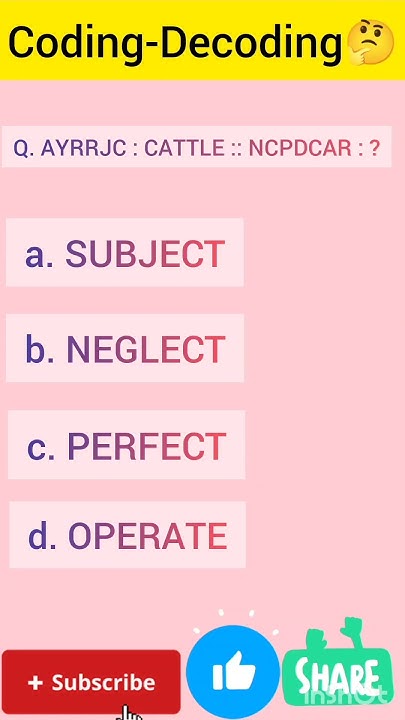 Coding Decoding 🤔🔥 Reasoning Reasoningtricks Codingdecoding Gyanwithashanand Youtube