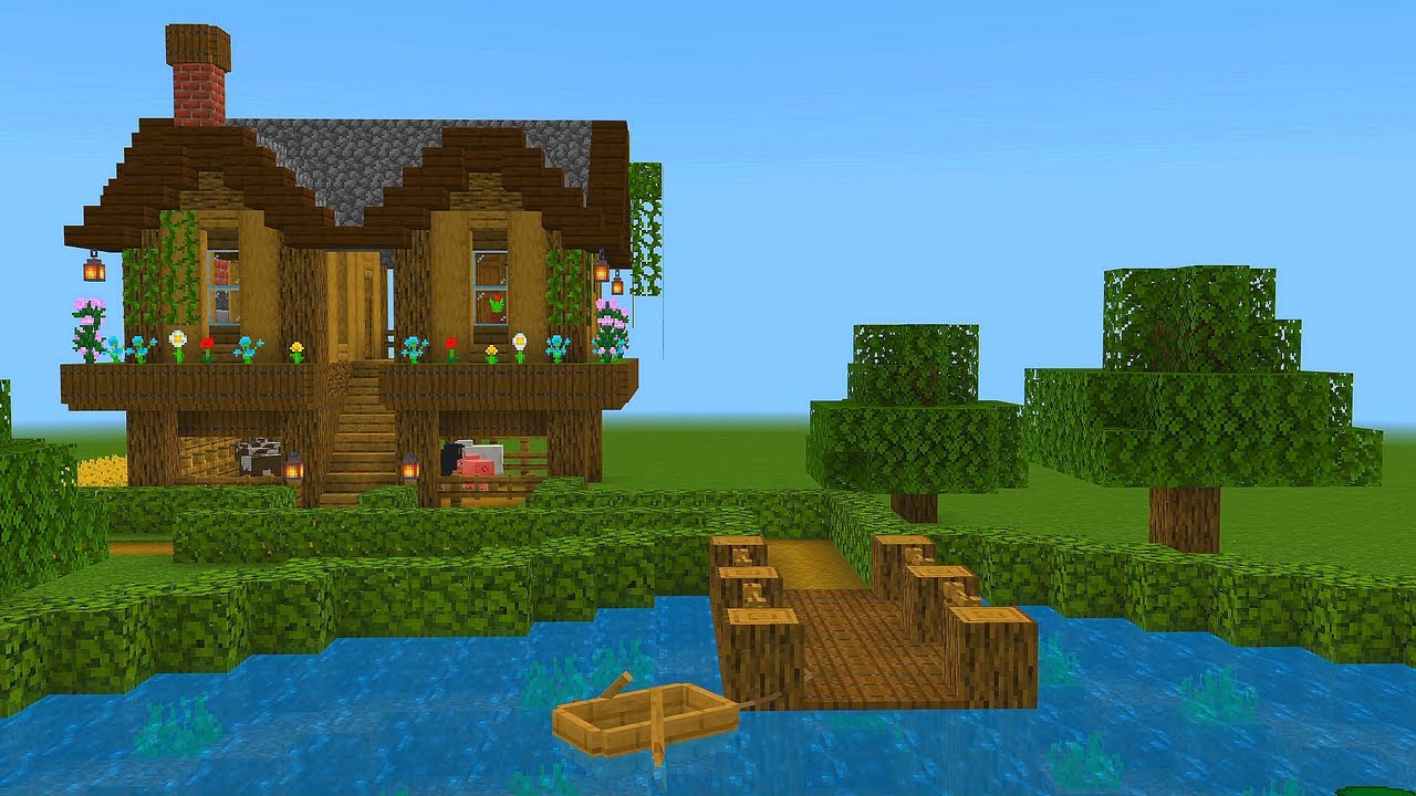 Como fazer CASA DO PESCADOR no Minecraft - YouTube