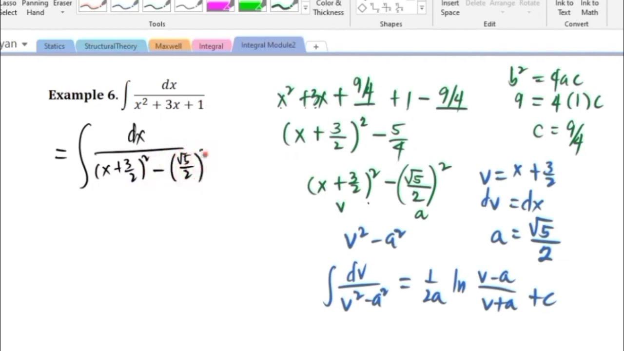 Problem 6. Integrals Leading to Logarithmic Functions - YouTube