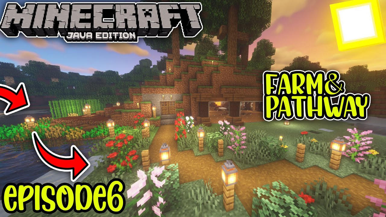 Minecraft Java Let's Play Ep 6 | FARM AT PATHWAY | Minecraft&NoChill ...