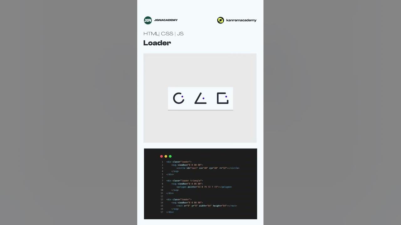 Loader Html Css Css3 Shortsviral Shorts Codinglife Codingshorts Code Programming Youtube 