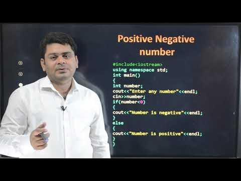 C++ program - Positive Negative Number - YouTube