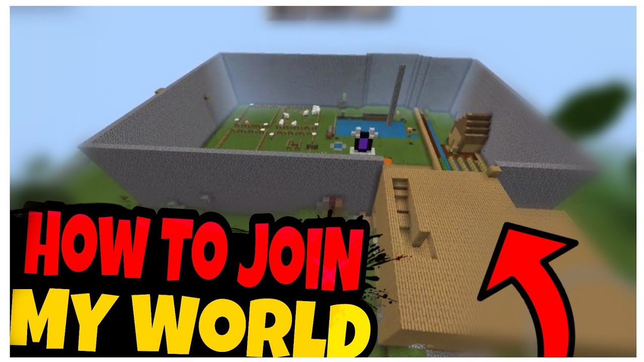 How To Play With Me!😱 How To Join My World In Minecraft!! - YouTube