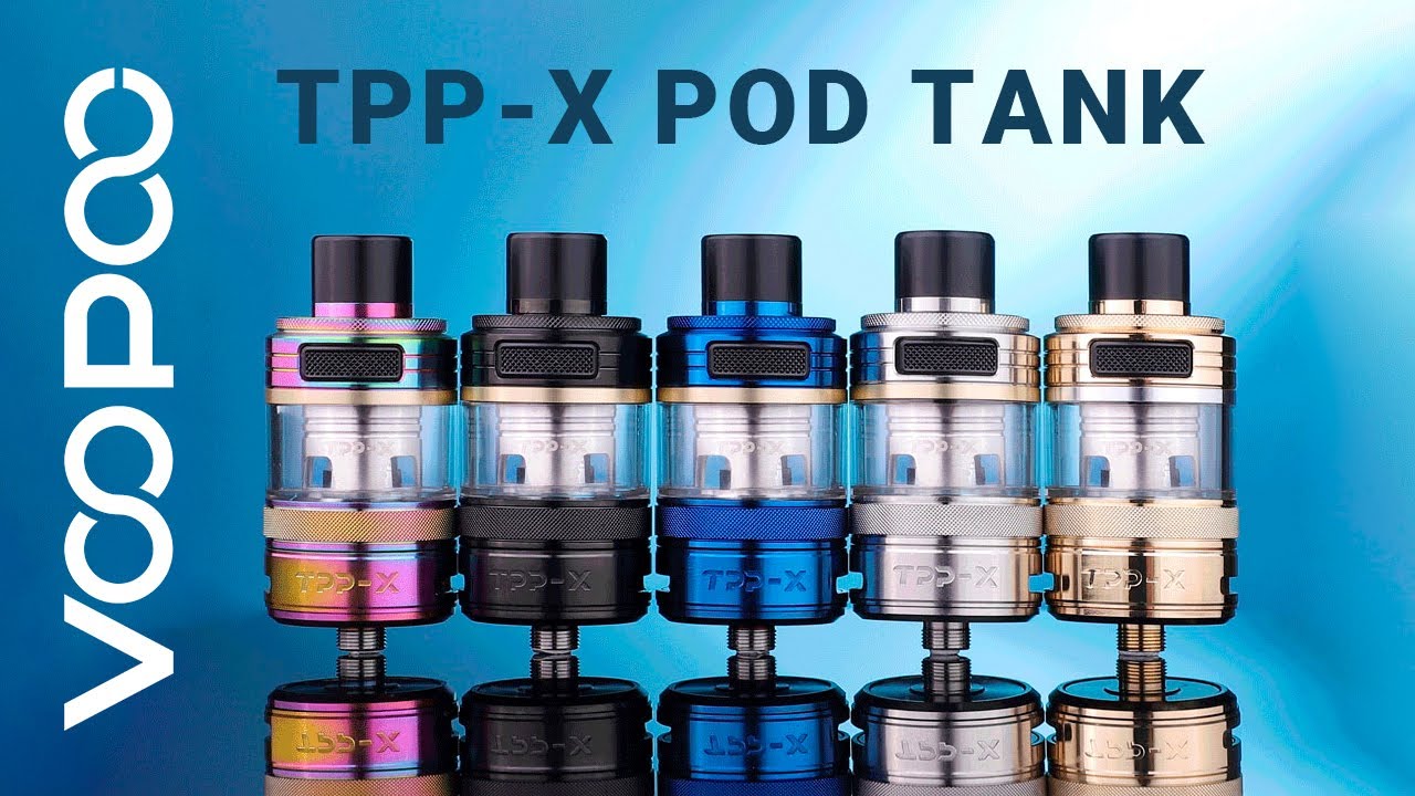 Бак з адаптером 510 VOOPOO TPP-X Pod Tank - YouTube