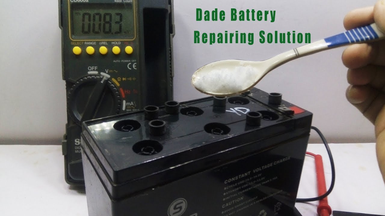 Death battery repairing solution [12Volt] Dry Battery - YouTube