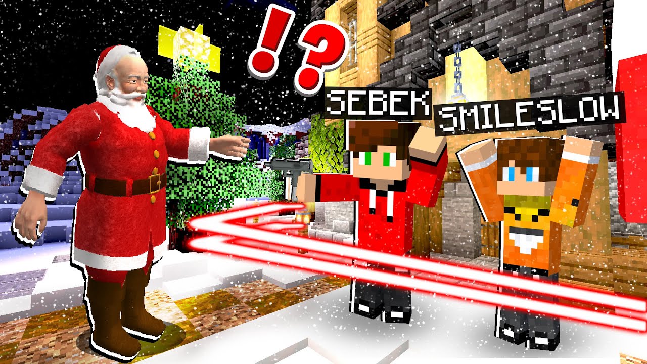 TAJNA BAZA vs ŚWIĘTY MIKOŁAJ w Minecraft! - YouTube