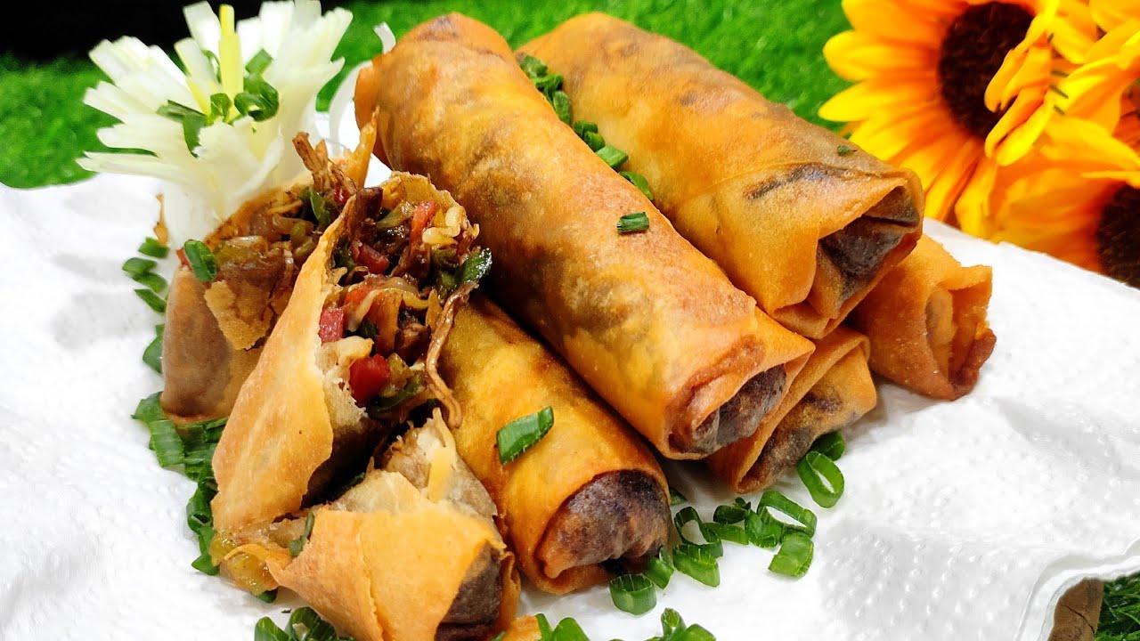 Chicken Spring Rolls Recipe | Make and Freeze Ramadan recipes | Iftar ...
