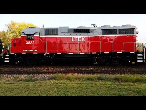Newly Rebuilt LTEX GP38-2 on Giant CSX Freight Train - YouTube