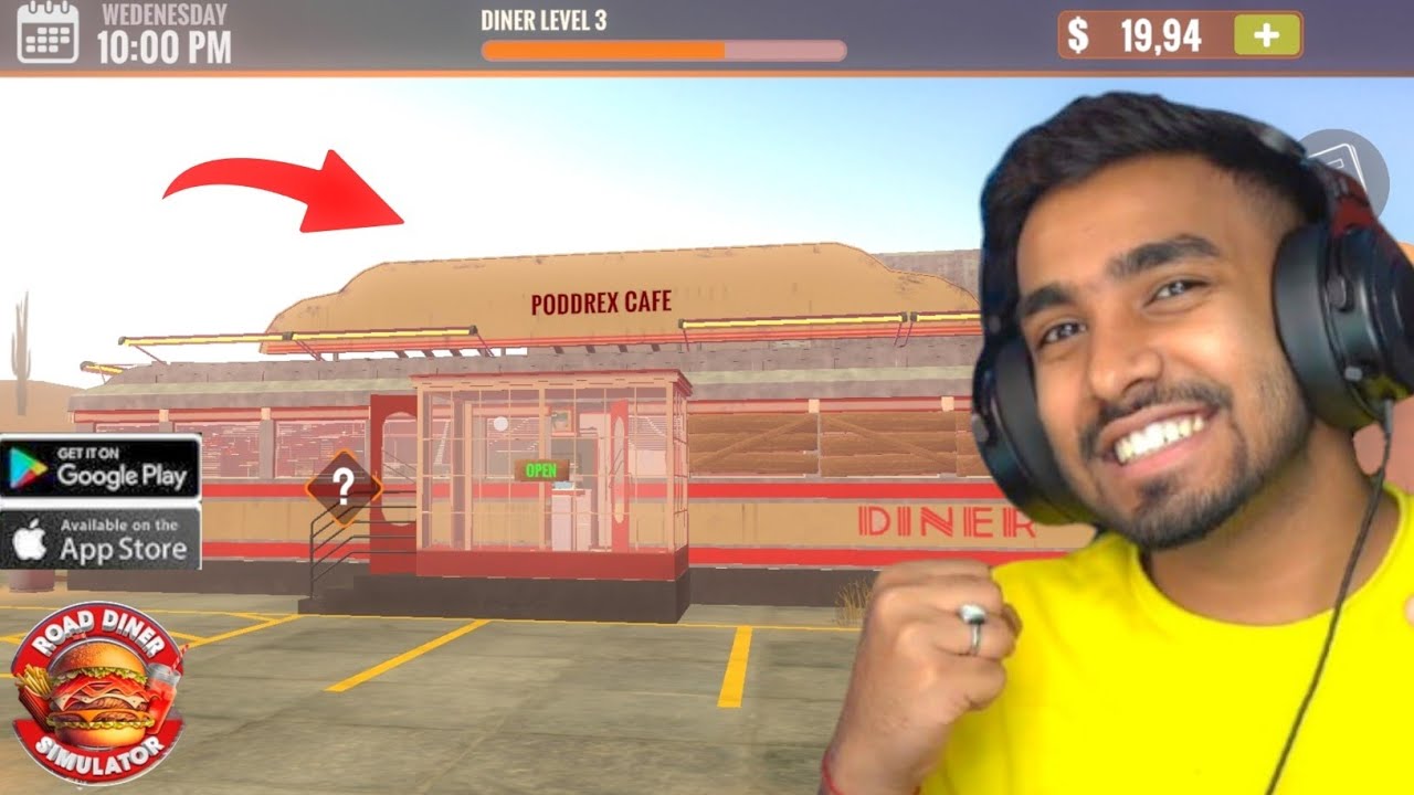 I Started My Own Road Diner | Road Diner Simulator #1 - YouTube